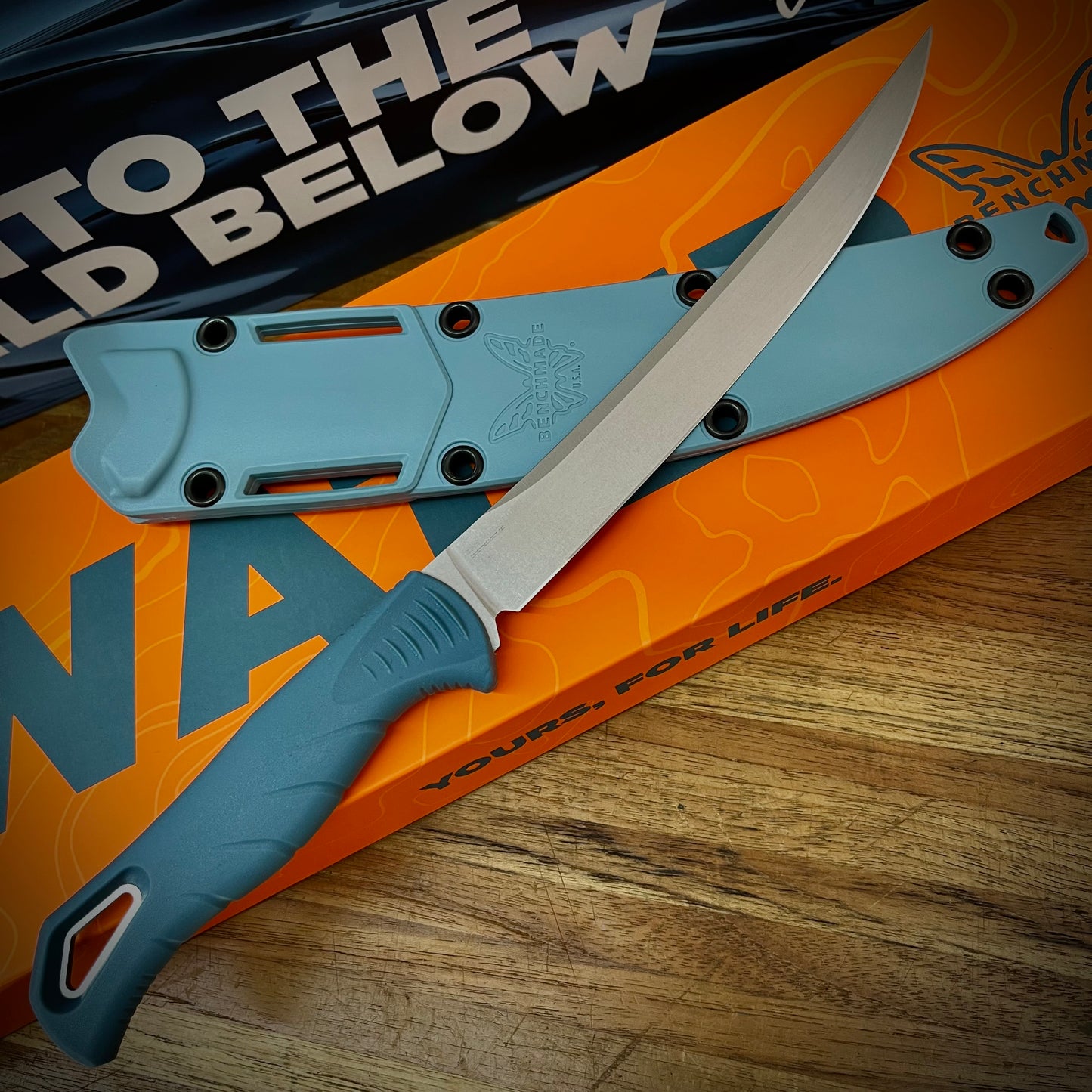 Benchmade 18010 Fishcrafter 7" Fillet Depth Blue Santoprene | PEC ...