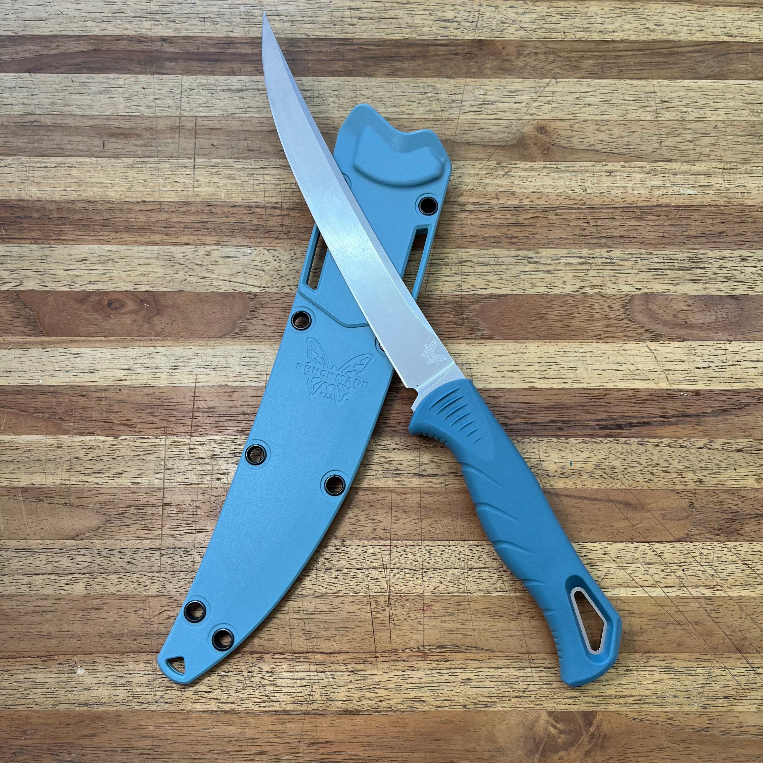 Benchmade 18010 Fishcrafter 7" Fillet Depth Blue Santoprene | PEC ...